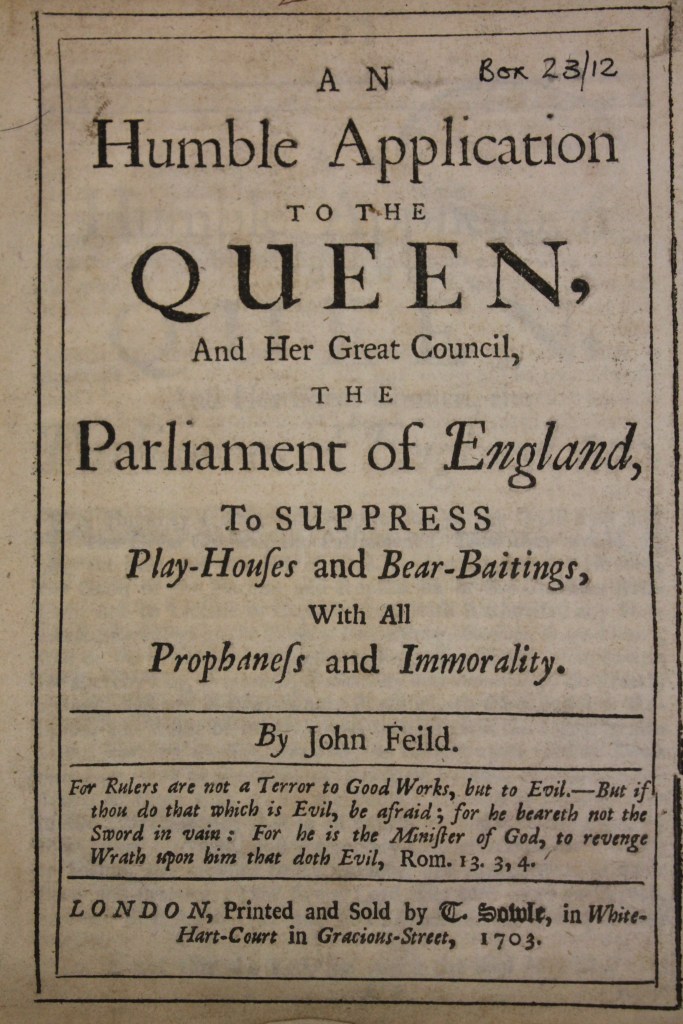 Theatre: some collection highlights | Quaker Strongrooms