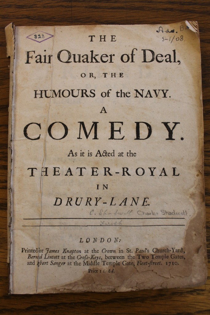 Theatre: some collection highlights | Quaker Strongrooms